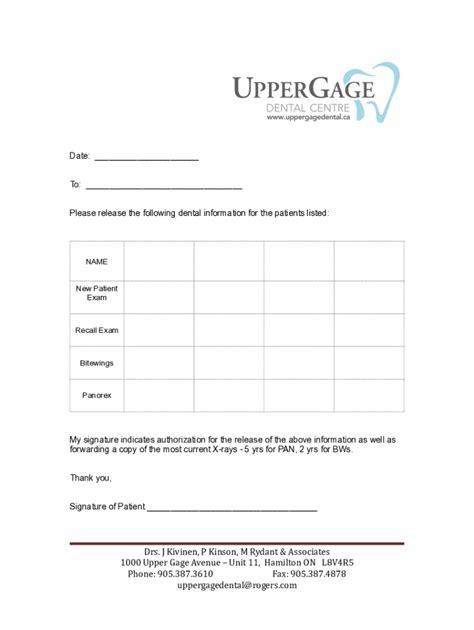 Fillable Online UGDC XRAY RELEASE FORM Jan Fax Email Print PdfFiller