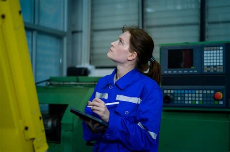 Premium Photo Female Robotics Engineer Working With Programming And