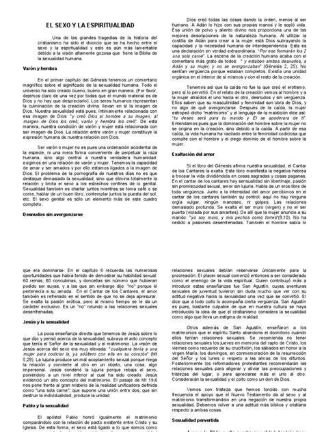 Sexo Y Espiritualidad Cristiana Descargar Gratis Pdf Homosexualidad