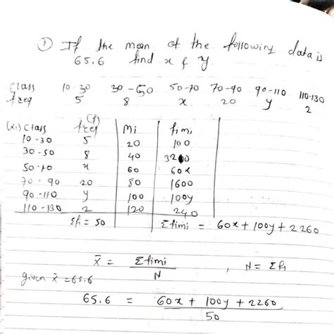Missing Frequencypdf Business Statistics Notes Teachmint