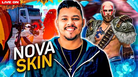 SKIN DO KRATOS CHEGOU MAGNUTV FREE FIRE AO VIVO FLUXO TWO9