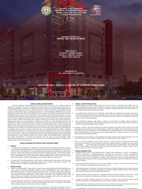 Research Work No 1 Pdf Mixed Use Development Building