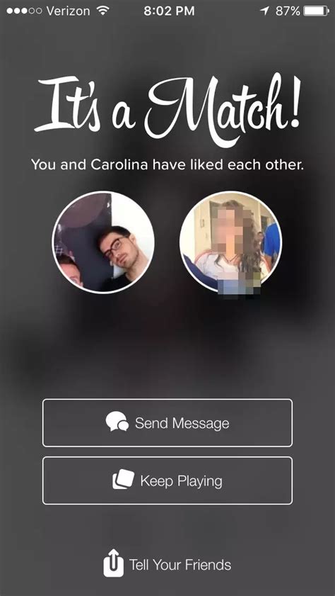 This Is What The Tinder Matches Screen Looks Like You Can Scroll