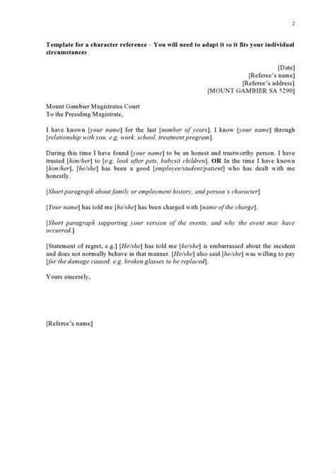 40 Awesome Personal Character Reference Letter Templates Free Artofit