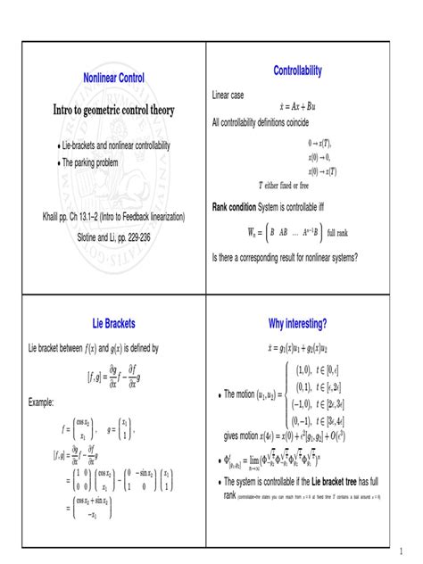 Understanding Nonlinear System Controllability Through Lie Brackets And