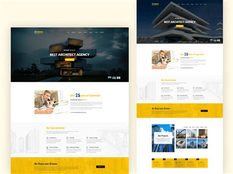 Architecture And Architect Html Template Raees By Devitems On Dribbble