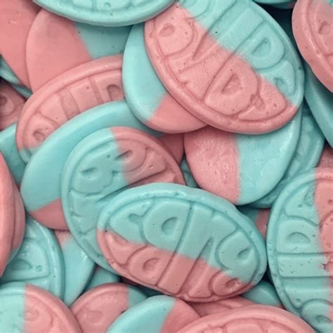Bubs Raspberry And Blueberry Foam Ovals Poppin Candy