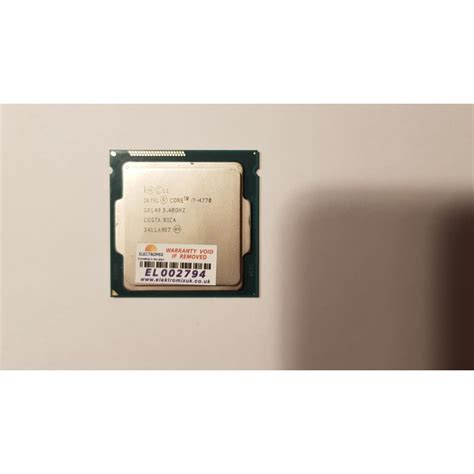 Intel Cpu I7 4770 Lga1150 Sr149 340ghz El2794 Cp1