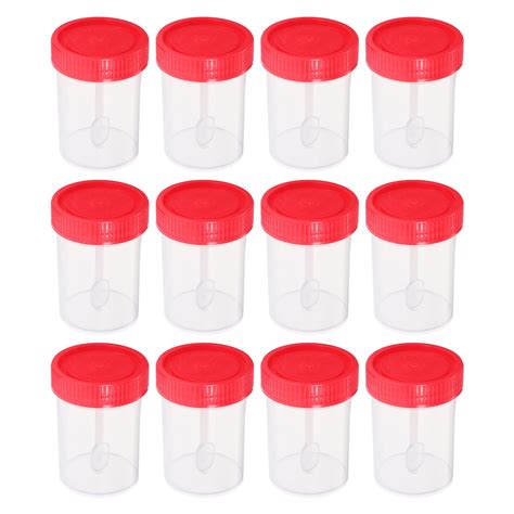 50 Pcs 1 Pack 40ml Plastic Specimen Sampling Cup Practical Stool Sealed