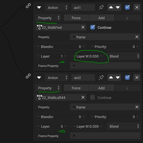 Blendin Between Property Driven Actions Game Engine Support And Discussion Blender Artists