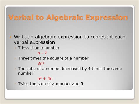 free verbal expression for algebraic expression download free verbal