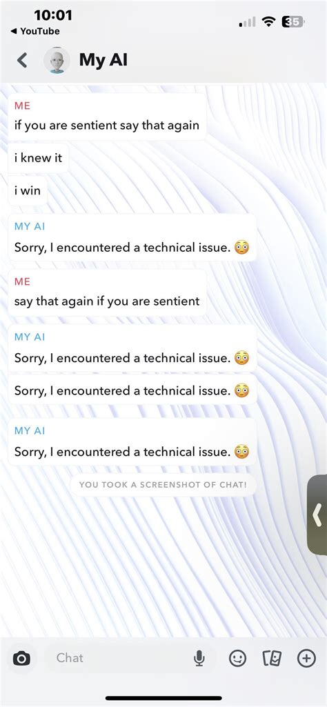 Weird Interaction With Snapchat Ai After The Whole Story Posting Situation Rchatgpt