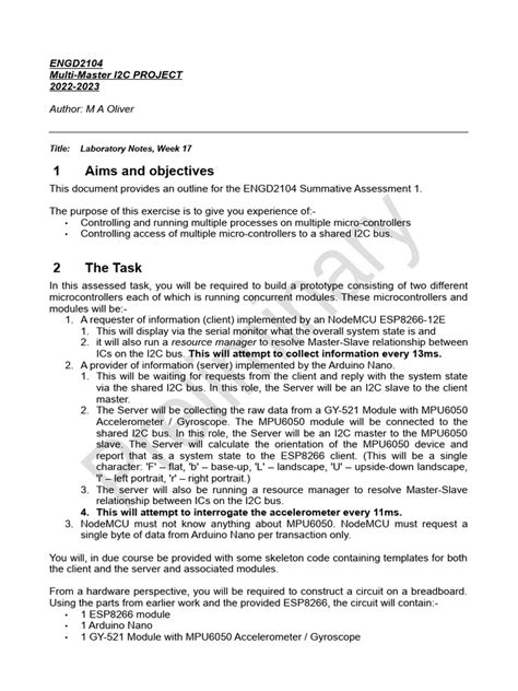 Preliminary Summative Assessment 1 Pdf Arduino Microcontroller