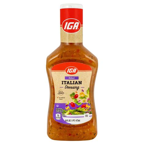 Iga Dressing Robust Italian 16 Fz 6 Pack Stockupexpress