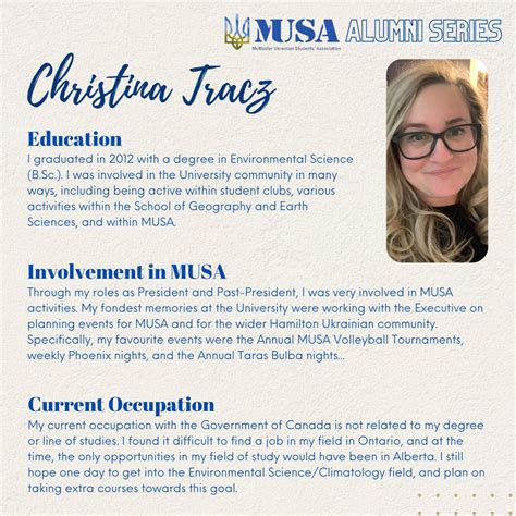 Musa Hamilton On Linkedin The First Post In Our Musa Alumni Series Is