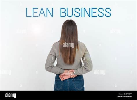 Inspiration Montrant Le Signe Lean Business Internet Concept