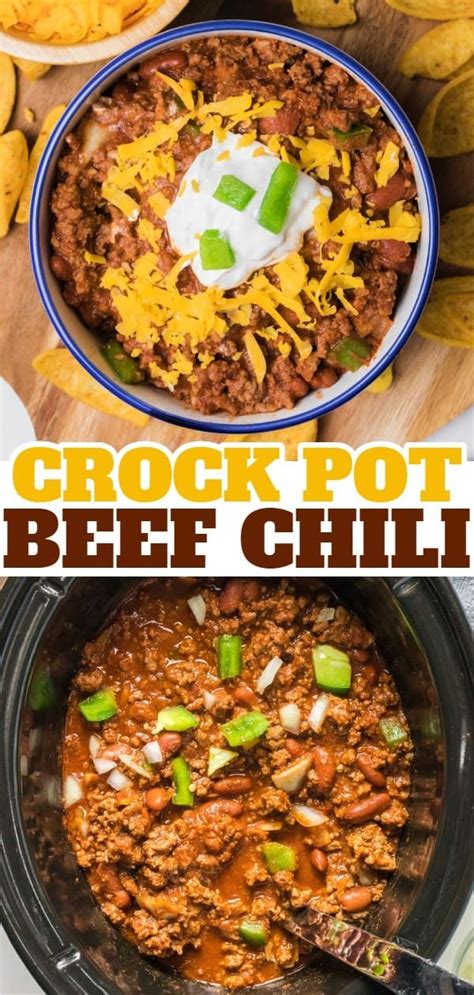 Hearty Slow Cooker Beef Chili
