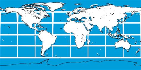 The Map On The Un Flag Unwrapped To An Equirectangular Projection