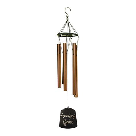 Amazing Grace Inspirational Wind Chime Bronze Treasured Memories