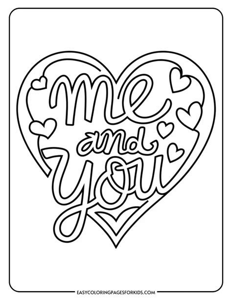 Cute I Love You Coloring Pages