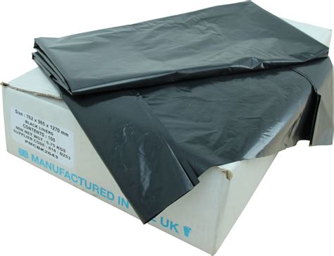 Bin Liners 170 Ltr Pack Of 100 Black