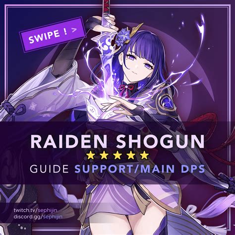 Guides V33 Raiden Shogun Support Main Dps Genshin Impact Hoyolab