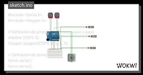 Brazo Robot Wokwi Esp32 Stm32 Arduino Simulator