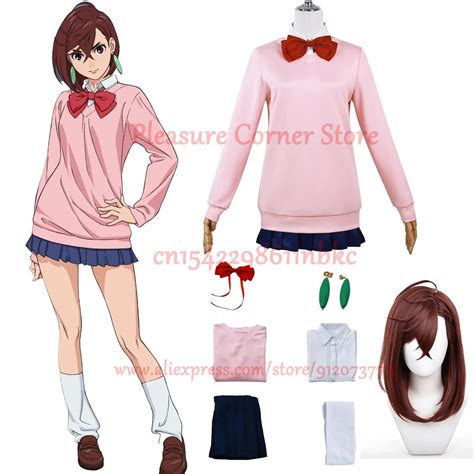 Momo Ayase Cosplay Costume Dan Da Dan Anime Uniform Full Set Ss69