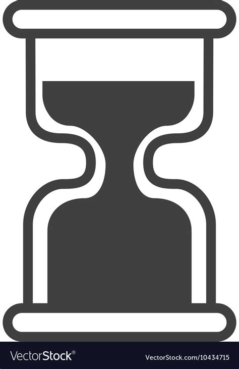 Time Clock Hourglass Watch Icon Royalty Free Vector Image