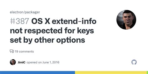 OS X Extend Info Not Respected For Keys Set By Other Options Issue