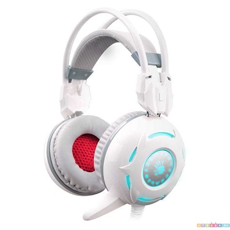 Наушники Накладные A4Tech Bloody G300 WHITE+GREY Гарнитура G300WHITE ...