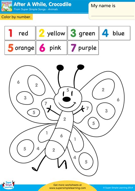 Color By Numbers Coloring Pages Worksheet 67