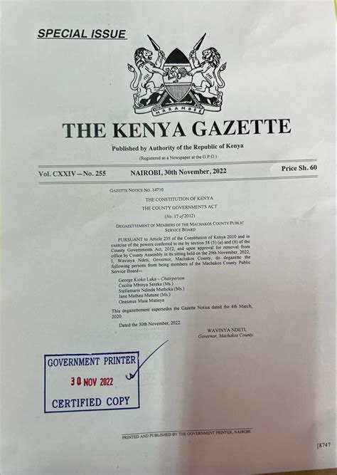 Machakos County Government On The Spot For Carrying Out Chief Officer