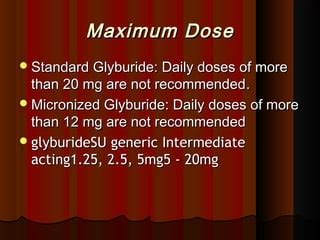 Glyburide Doanil Ppt