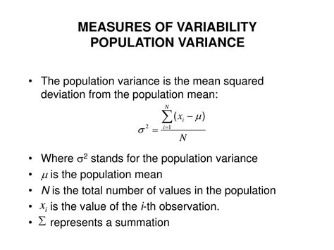 Ppt The Variance And Standard Deviation Powerpoint Presentation Free