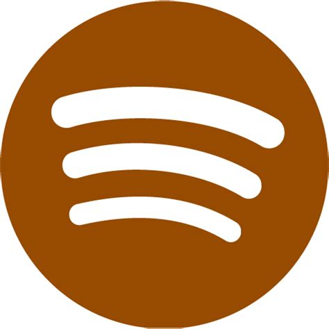 Brown Spotify Icon Free Brown Site Logo Icons