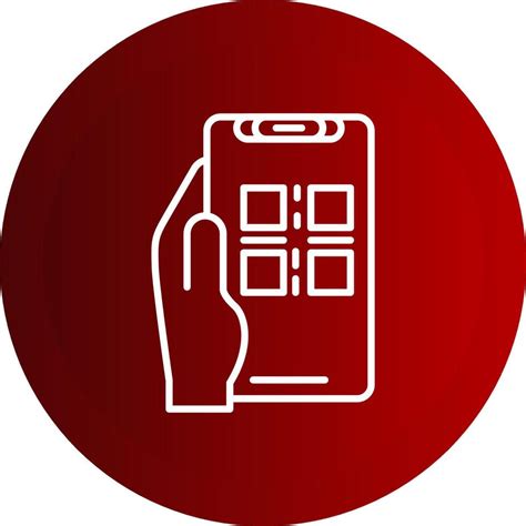 Qr Scan Line Button Icon Vector Art At Vecteezy
