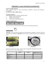 Basic Techniques In Microscopy Handling Image Accuracy And Course Hero
