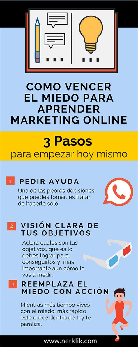 Cómo vencer el miedo para aprender marketing online 3 pasos para