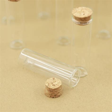 24pieces 2270mm 15ml Corks Vial Glass Bottles Tes Vicedeal