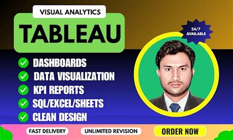 Design Interactive Tableau Dashboards And Data Visualizations By Excel365 Fiverr