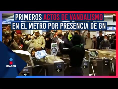 Pese a vigilancia de GN hubo tres incidentes atípicos en el metro