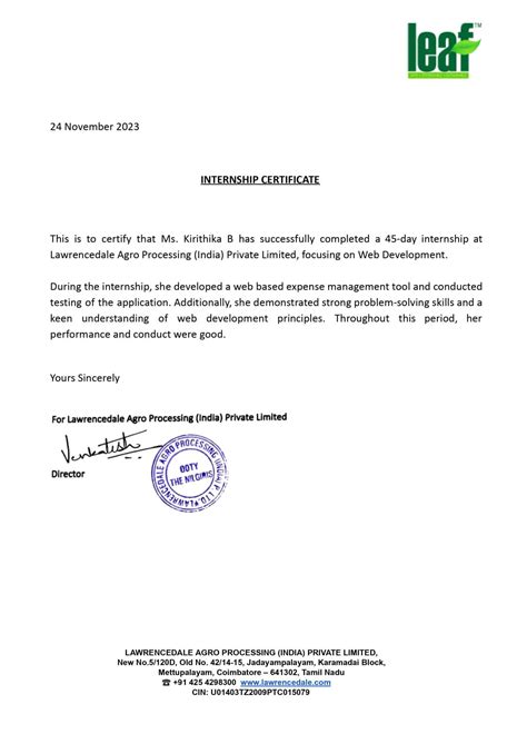 kirithika b on linkedin internship leaf teamwork webdevelopment