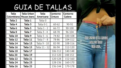 ¿cuántos Centímetros Tiene Una Talla De Pantalón Guía De Tallas Y