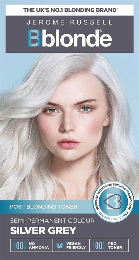 Jerome Russell Bblonde Silver Grey Post Blonding Toner Semi Permanent