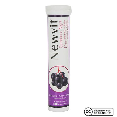 Newvit Sambucus Nigra 20 Efervesan Tablet Mürver Elderberry