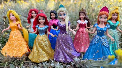 Relaxing Minutes Satisfying With Unboxing Charming Disney Princess Doll Set Asmr Youtube