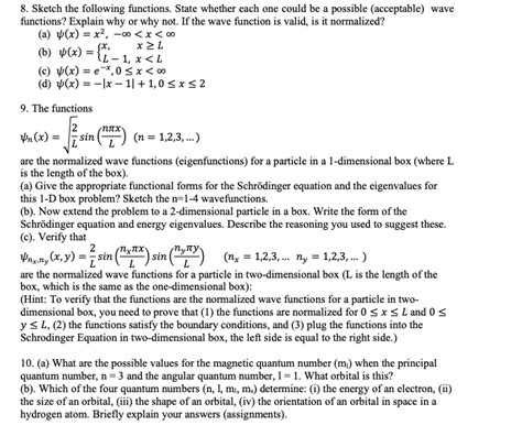 Solved Sketch The Following Functions State Whether Each Chegg
