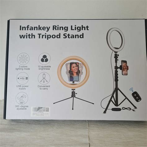 Ring Light Anel Luz 26cm Com Tripé Moreira • Olx Portugal