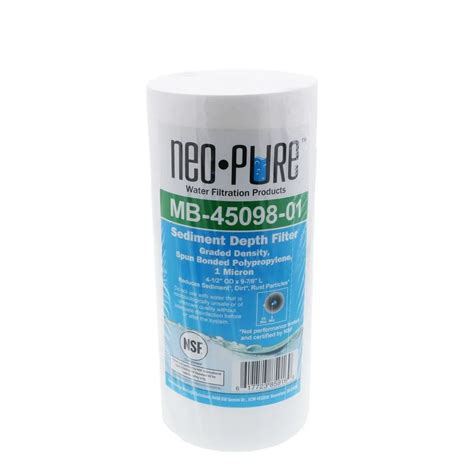 Neo Pure 10 Bb Graded Density Polypropylene Sediment Filter 251 Mic